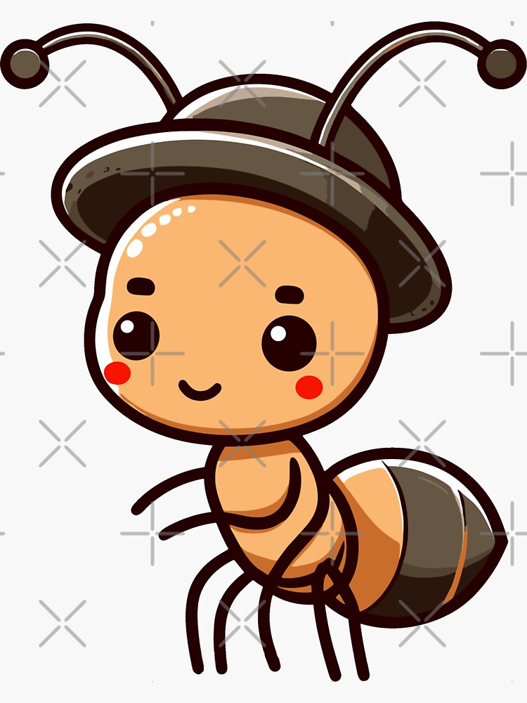 "Cool Ant in Hat" Sticker for Sale by CrativeArtss | Redbubble