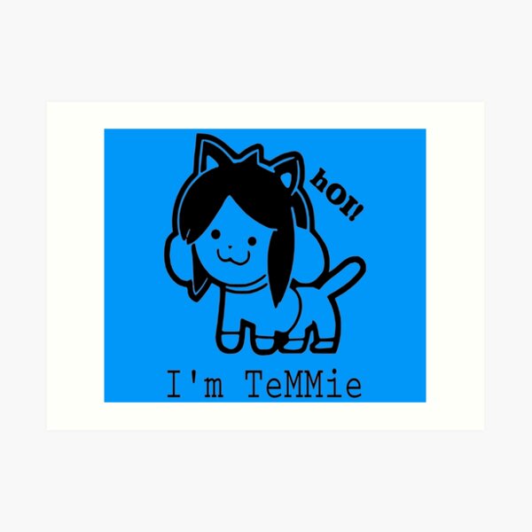 "Temmie Undertale" Art Print by OtakuPapercraft | Redbubble
