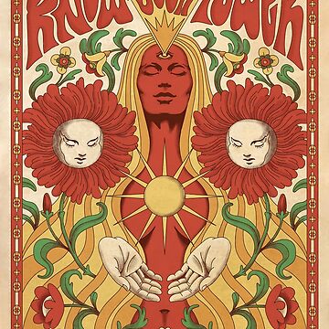 "Know your Power" Sticker for Sale by FeminismArt | Redbubble