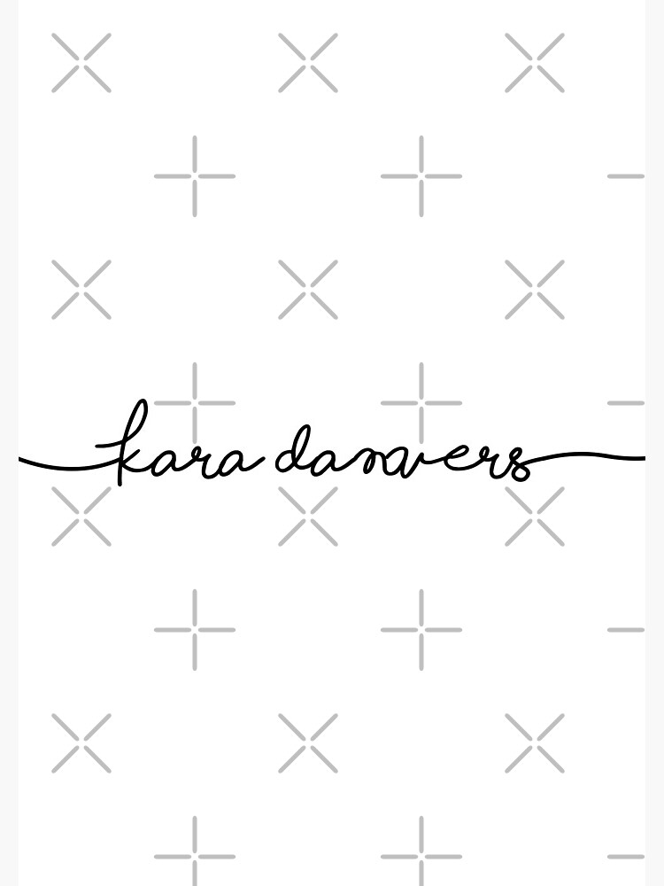"Kara Danvers in Cursive" Spiral Notebook for Sale by brenda-lee ...
