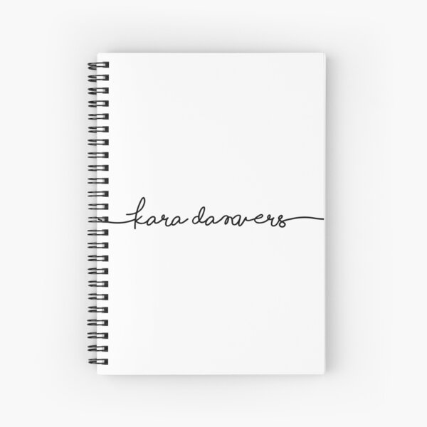 "Kara Danvers in Cursive" Spiral Notebook for Sale by brenda-lee ...