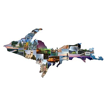"Michigans Upper Peninsula " Sticker for Sale by jbrasseur25 | Redbubble