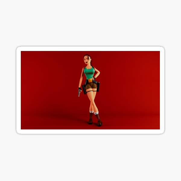"Lara Croft nostalgia" Sticker by James-Cr | Redbubble