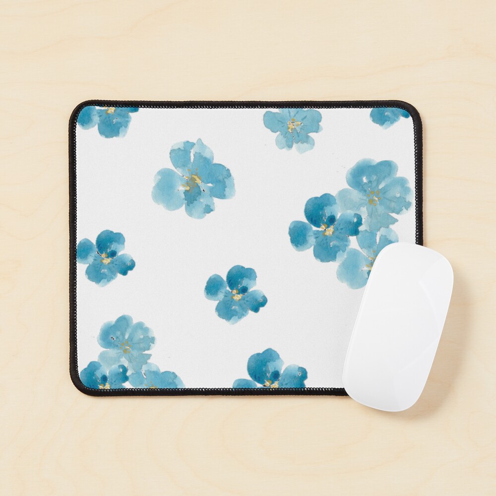 "Little Teal Flowers Pretty" Sticker for Sale by mwagie | Redbubble