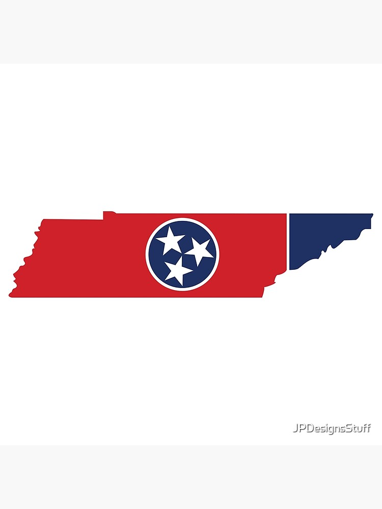 "Tennessee State Outline with Flag" Poster for Sale by JPDesignsStuff ...