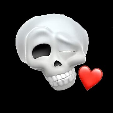 "Skeleton Skull Emoji Memoji Apple Kissing Face Reaction meme funny ...