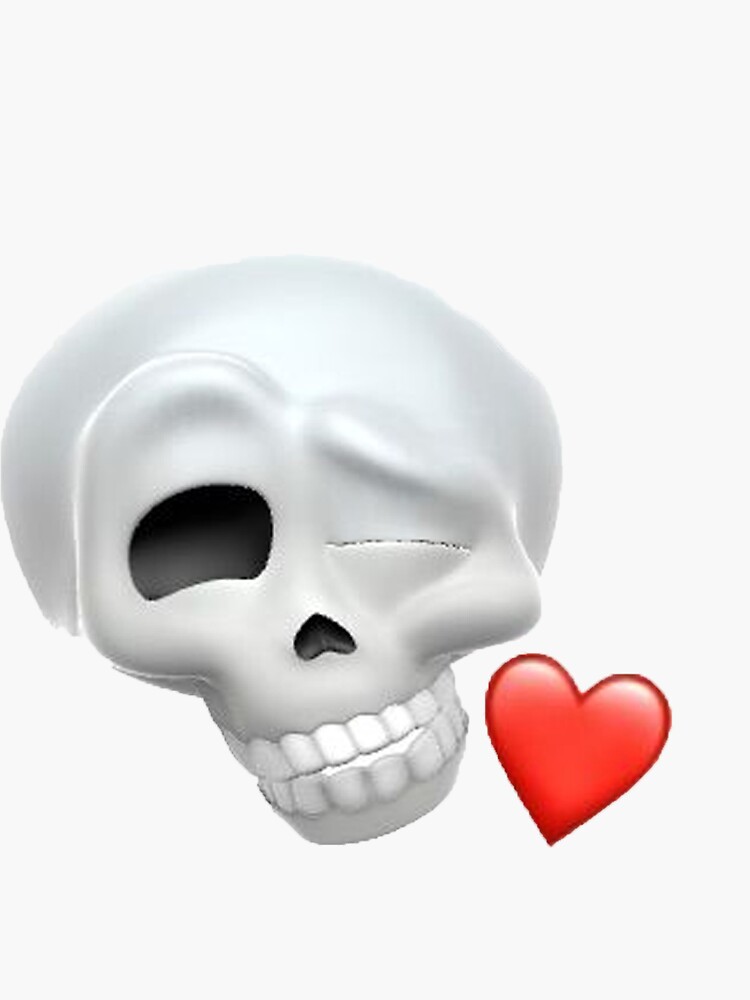 "Skeleton Skull Emoji Memoji Apple Kissing Face Reaction meme funny ...