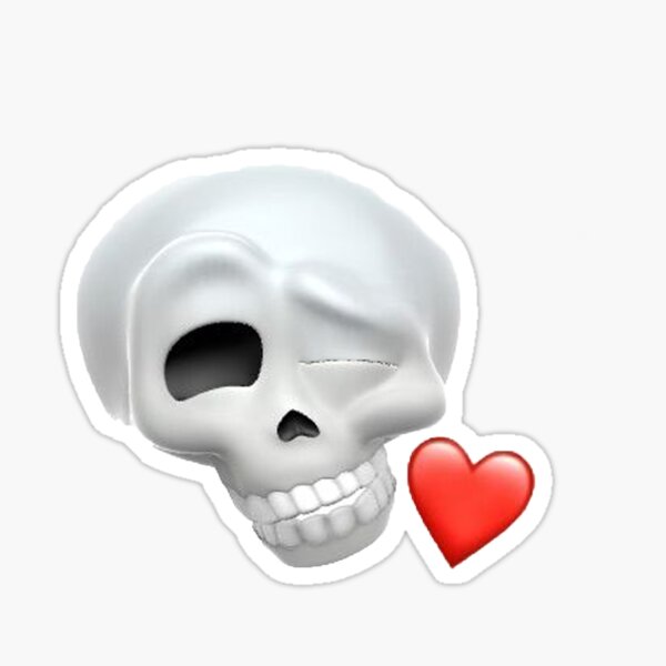 "Skeleton Skull Emoji Memoji Apple Kissing Face Reaction meme funny ...