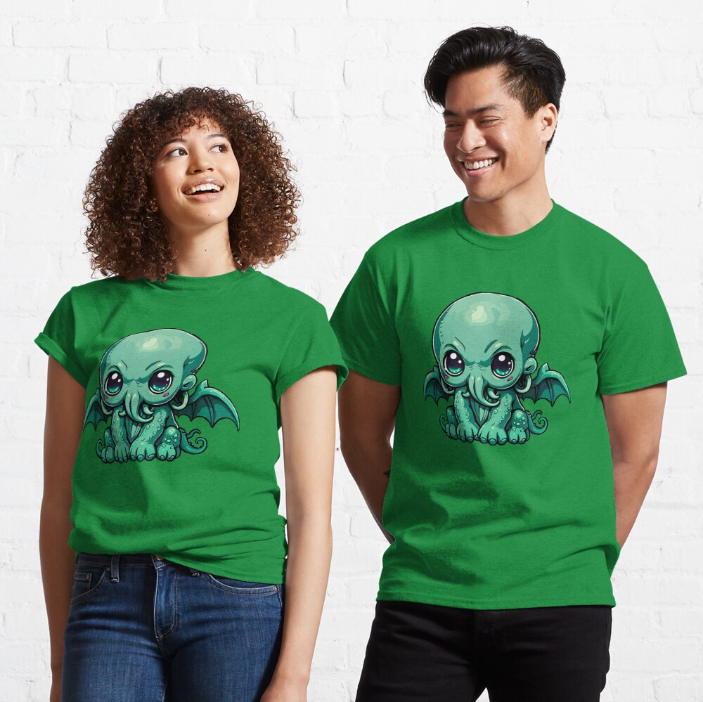 "Chibi Cthulhu Delight - Adorable Lovecraftian Cartoon Design" Sticker ...