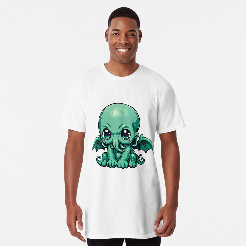 "Chibi Cthulhu Delight - Adorable Lovecraftian Cartoon Design" Sticker ...