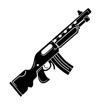 "Black and White Armament Machine Gun" Poster for Sale by Modern ...