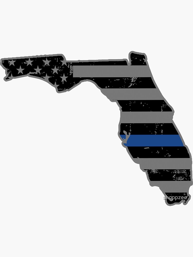 Florida Police Blue Line Florida Implied Consent Card Florida, Law