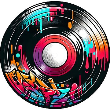 "Graffiti Vinyl Record" Sticker for Sale by StickaTime | Redbubble