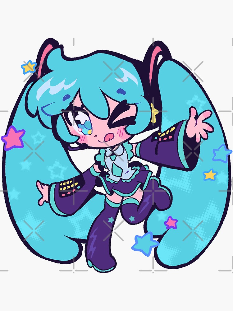"Miku" Sticker by yanana-ua | Redbubble