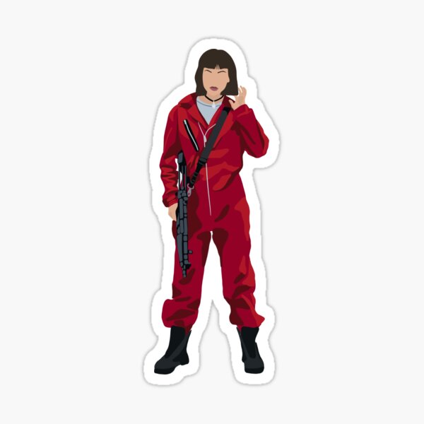 "Money Heist Tokyo" Sticker for Sale by PP-Illustrate | Redbubble