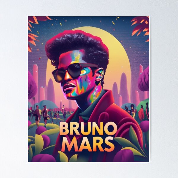 "Bruno Mars in HD-Bruno Mars" Poster for Sale by drsmith10t | Redbubble