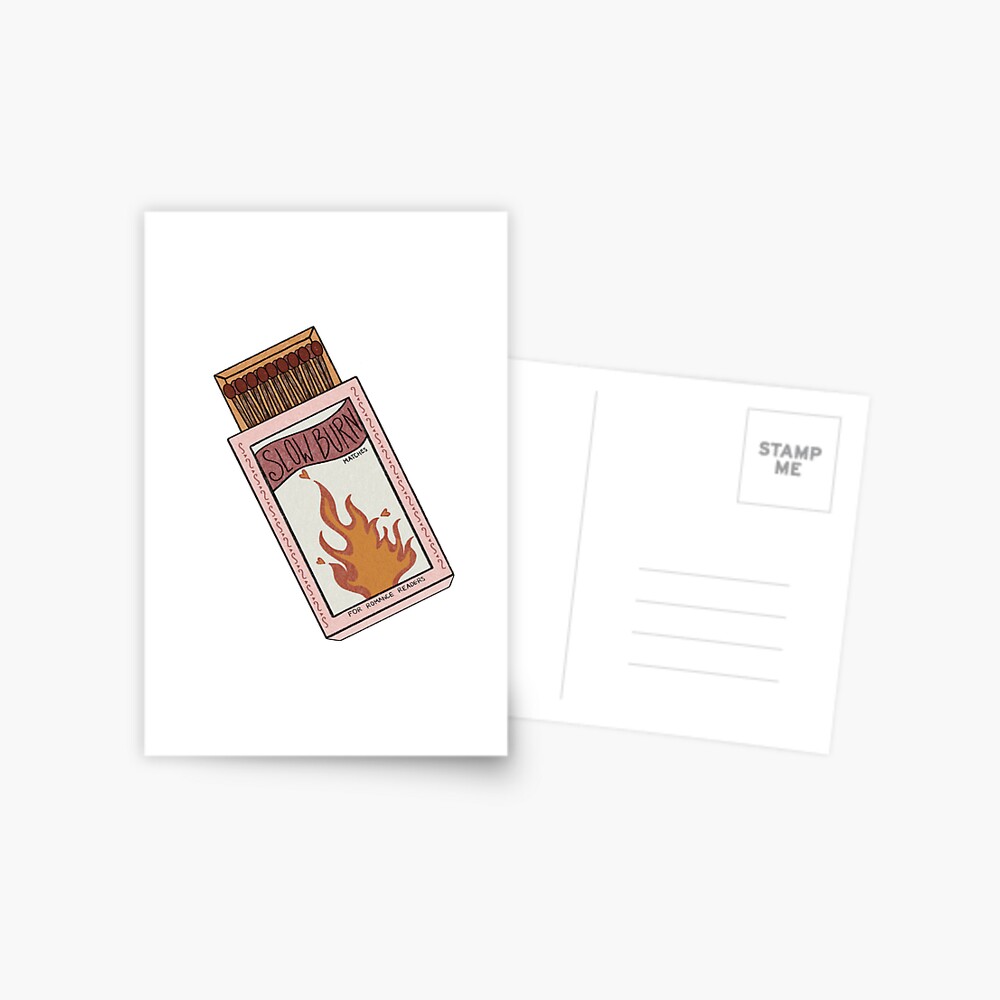 "Slow Burn Books" Sticker for Sale by khench | Redbubble