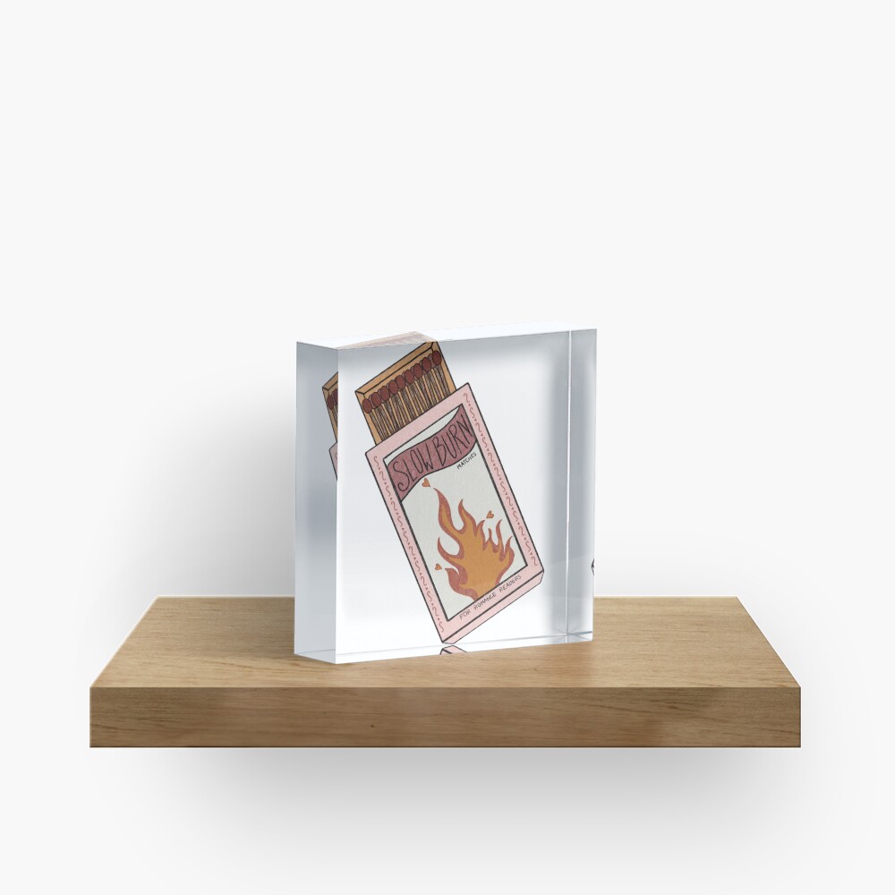 "Slow Burn Books" Sticker for Sale by khench | Redbubble
