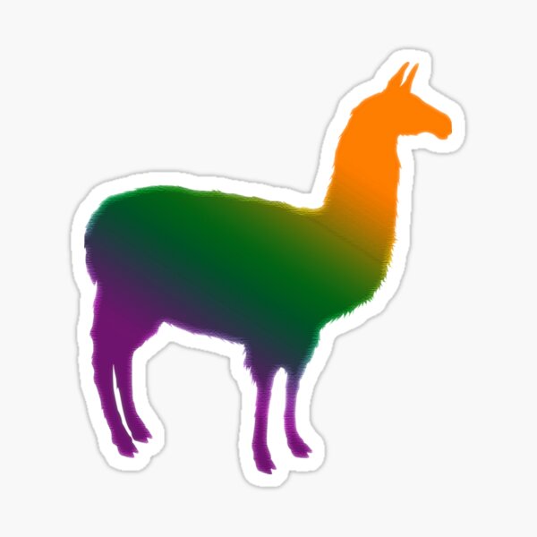 "Llama - hard to look at!" Sticker for Sale by GrokkoW | Redbubble