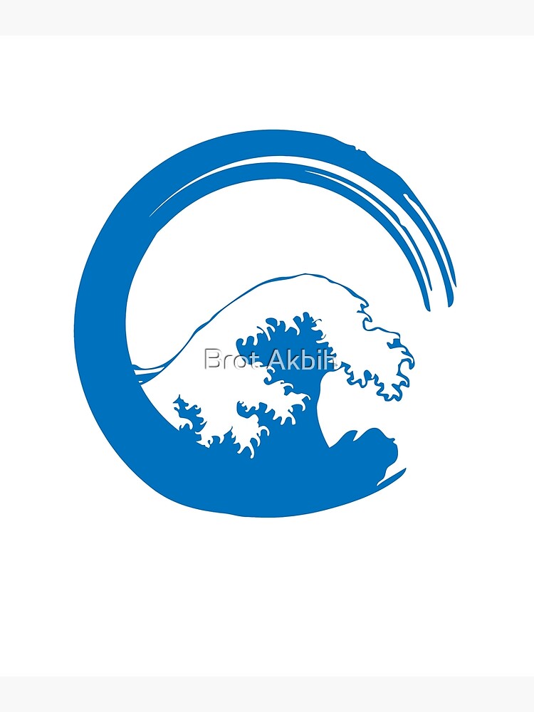 "Enso Circle of Enlightenment with The great wave of Kanagawa by ...