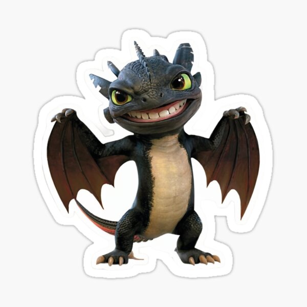 "dancing toothless cartoon" Sticker for Sale by brokenpones | Redbubble