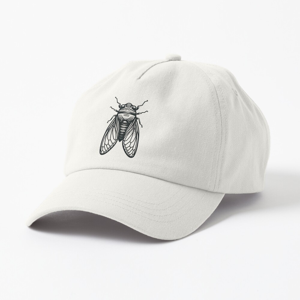 "Stylized Cicada, Black and White" Sticker by RichardGecko | Redbubble