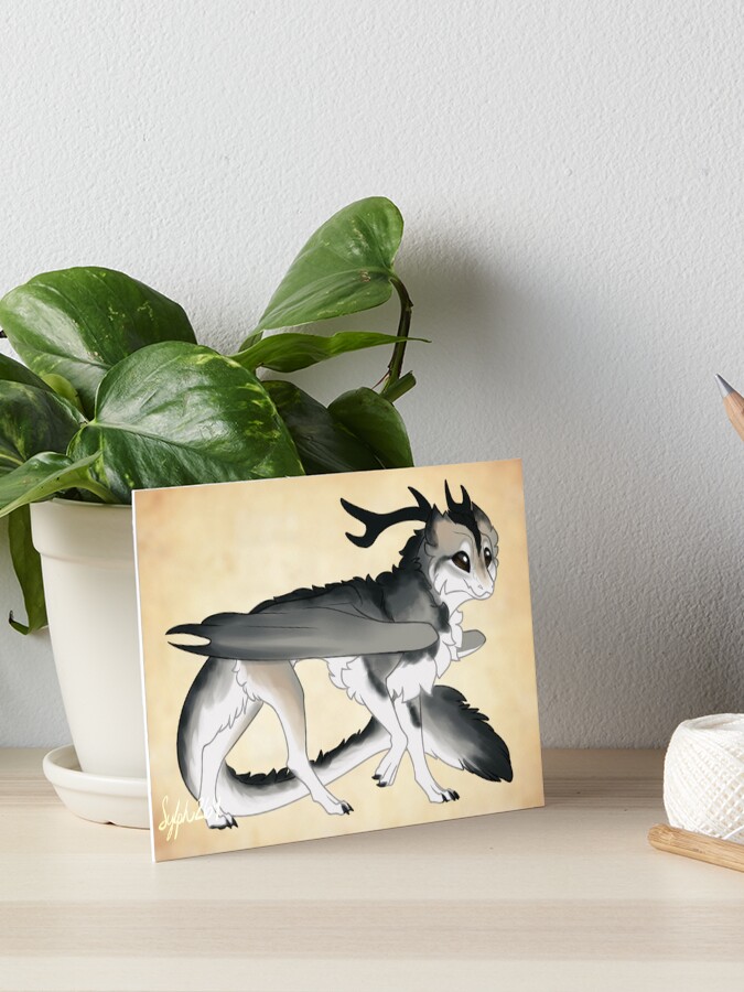 "Wolf Dragon" Art Board Print for Sale by Sylph264 | Redbubble