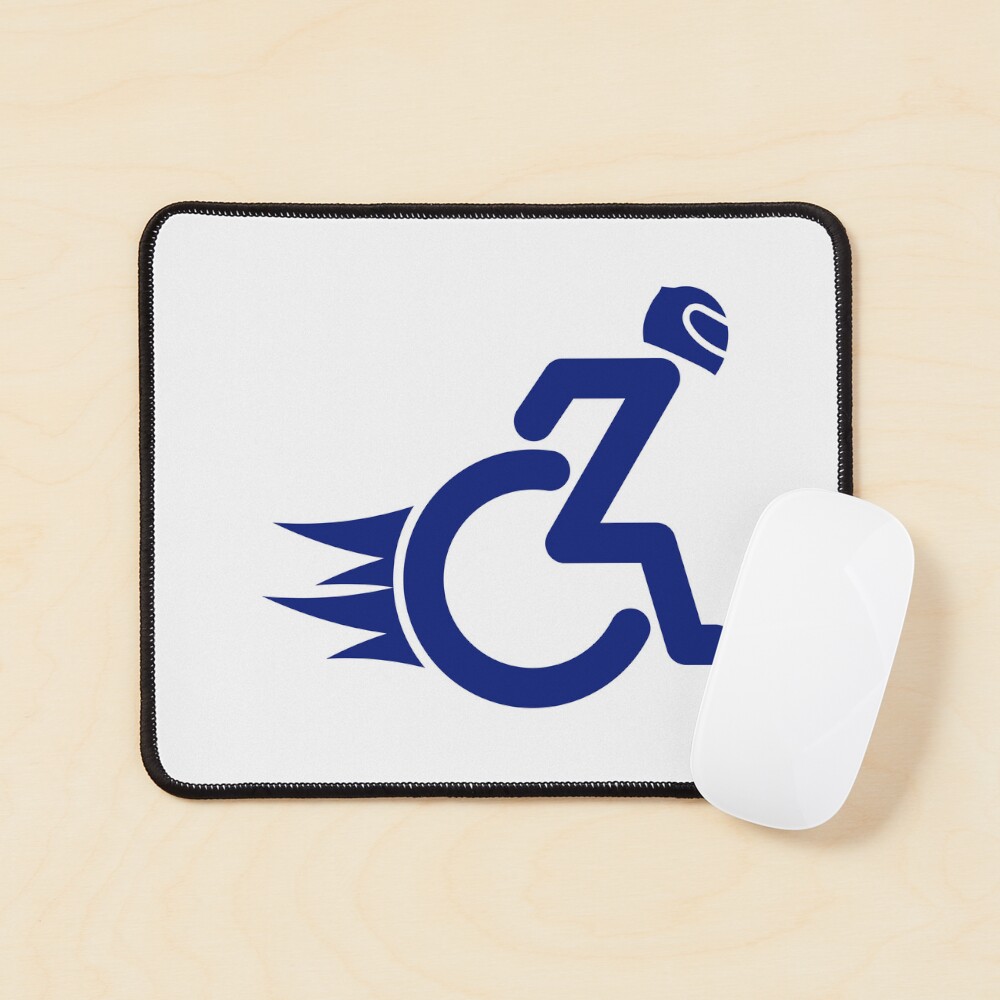 "Funny Handicap Sign Blue Color" Sticker for Sale by Sachithra Munasinghe | Redbubble