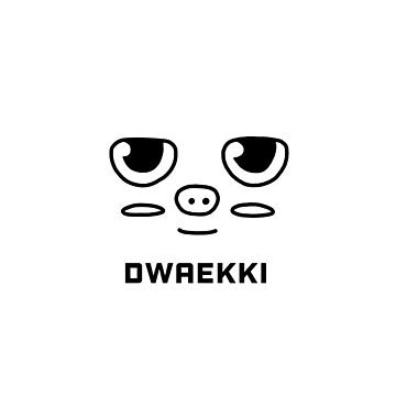 "Stray Kids - Skzoo Dwaekki Face with Name [BLACK OUTLINE]" Sticker for ...