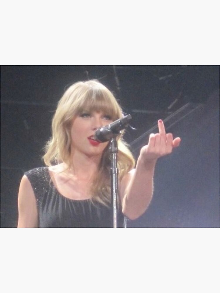 "taylor swift middle finger meme" Sticker for Sale by miaisepic2006 ...