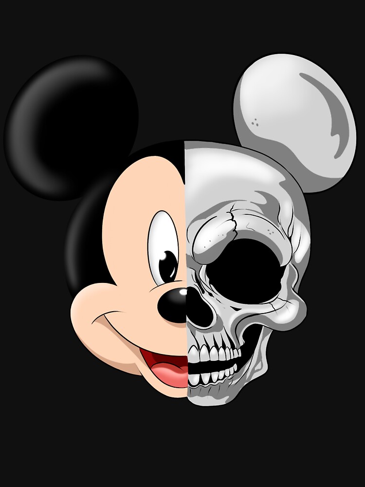 "Mickey skull " Essential T-Shirt for Sale by Leahsartworks | Redbubble