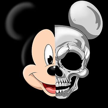 "Mickey skull " Sticker for Sale by Leahsartworks | Redbubble
