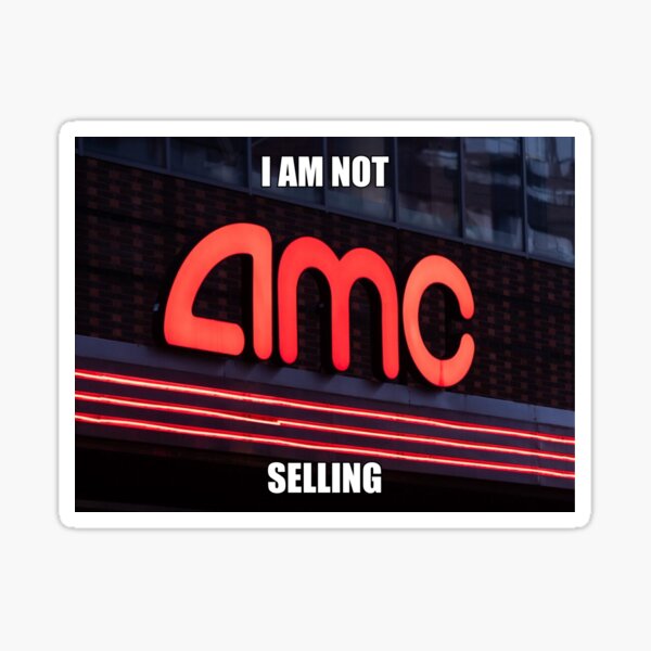 "AMC HODLER MEME " Sticker for Sale by ignaciosnachos | Redbubble