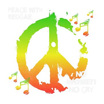 "Reggae Peace - Jamaican Life" Sticker for Sale by Oldetimemercan ...
