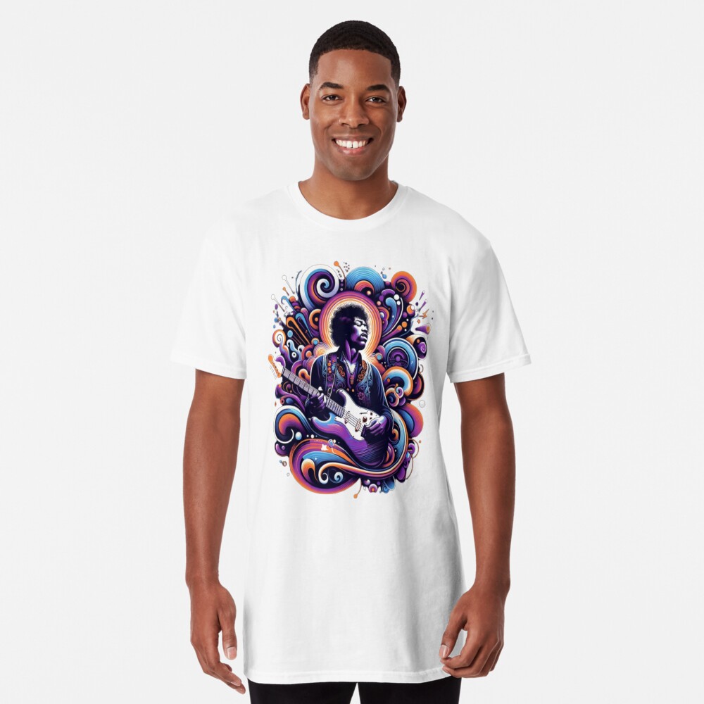 "Psychedelic Strings - Hendrix Inspired Abstract" Sticker for Sale by Hudoges | Redbubble