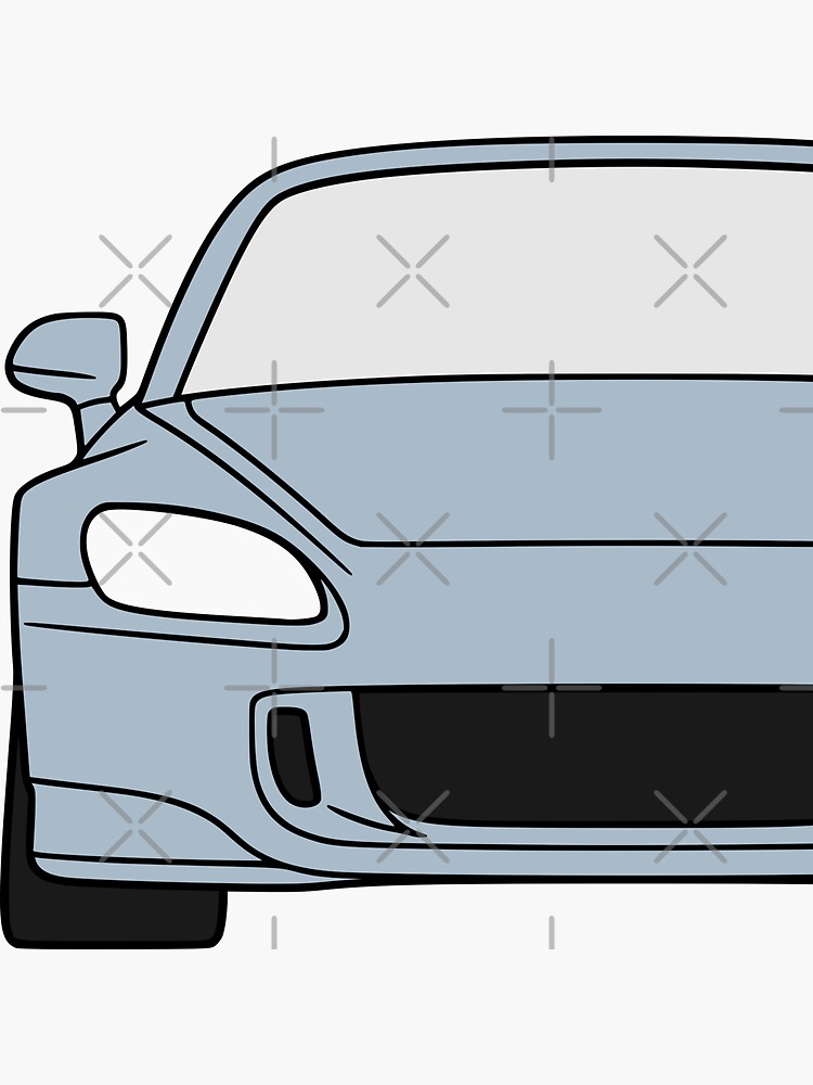 "Honda S2000 AP1 suzuka blue" Sticker for Sale by EdimDesign | Redbubble