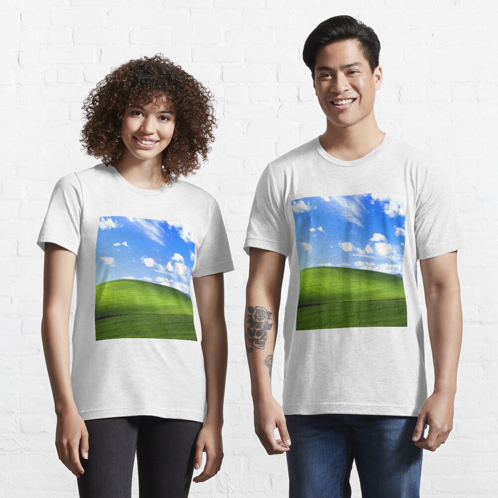 "Windows XP Background" T-shirt for Sale by GeneralMilkshak | Redbubble ...