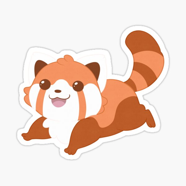 Chibi Red Panda Stickers | Redbubble