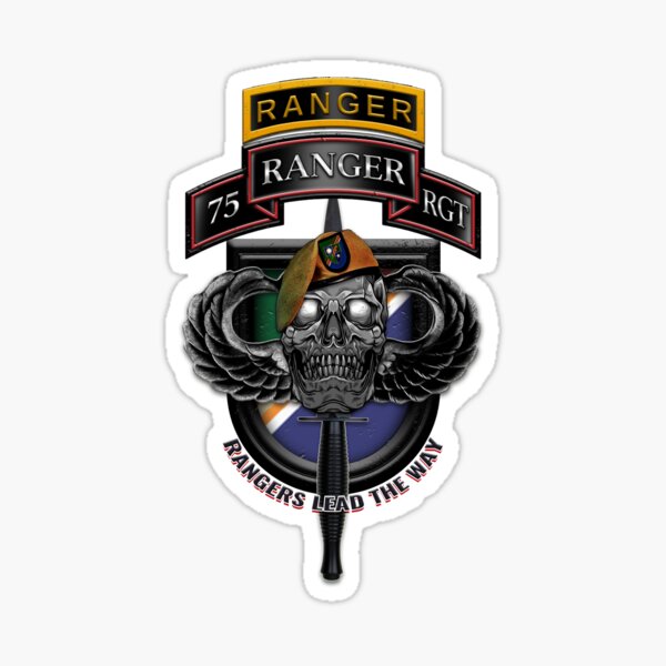"75th Ranger Regiment with Ranger Tab and Scroll" Sticker for Sale by ...