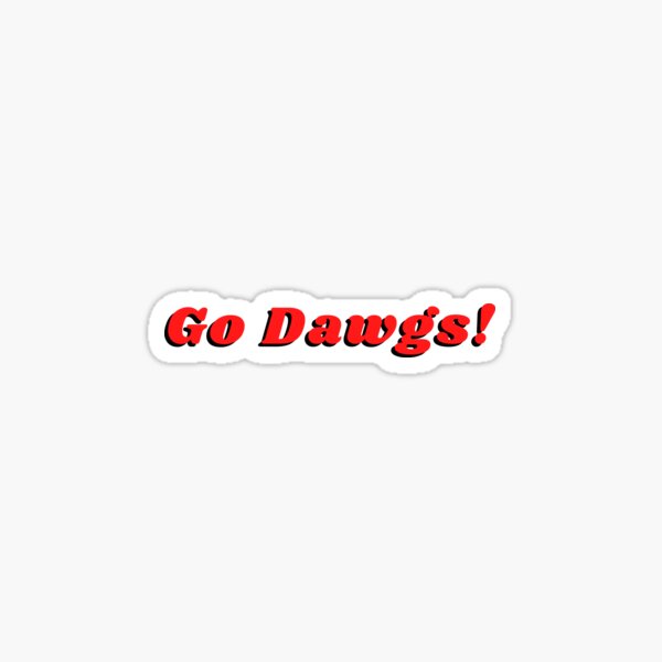 "go dawgs uga" Sticker for Sale by syracuse2 | Redbubble