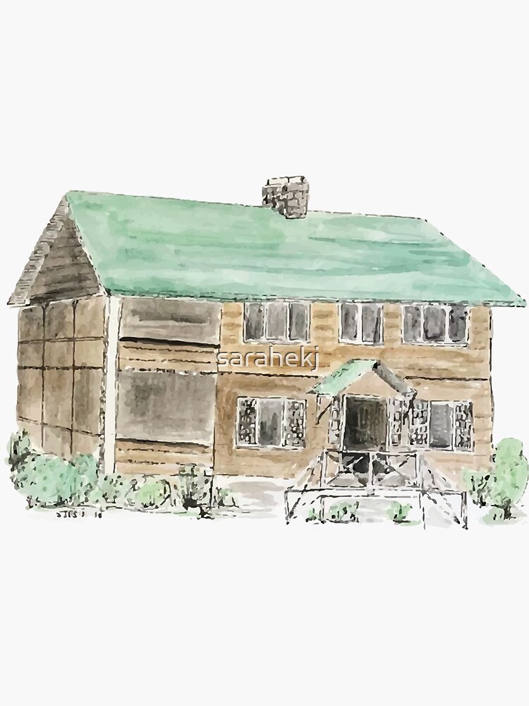 "Lake House pattern" Sticker by sarahekj | Redbubble