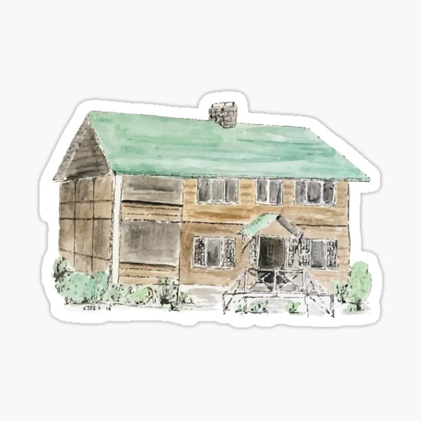 "Lake House pattern" Sticker by sarahekj | Redbubble