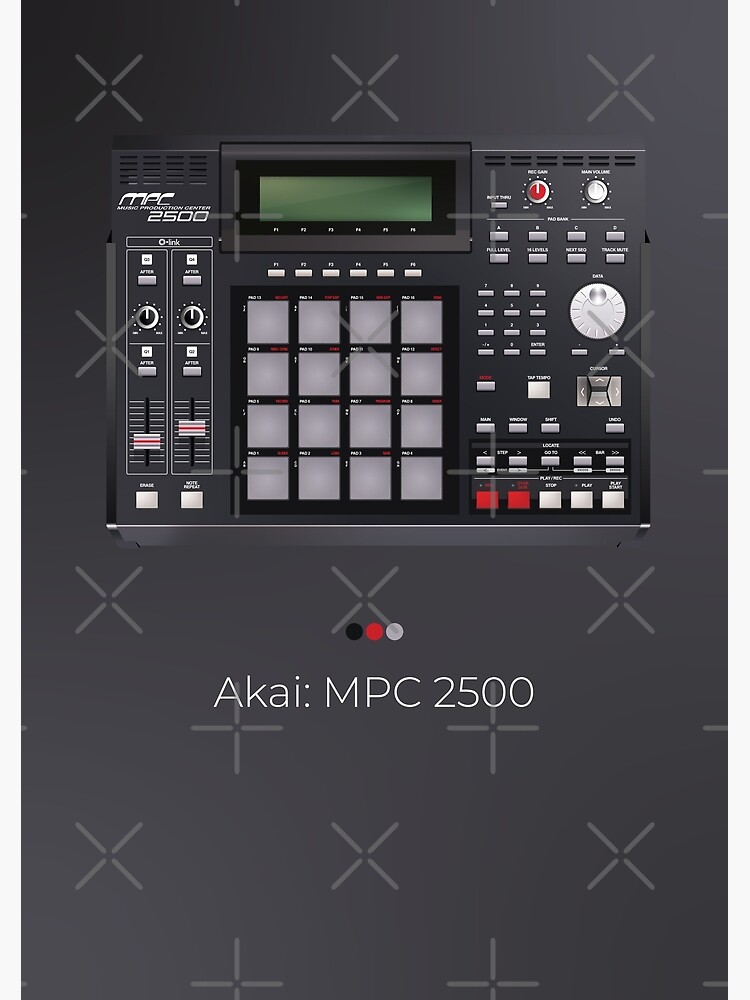 "Akai MPC 2500" Poster for Sale by NinetyDegrees | Redbubble