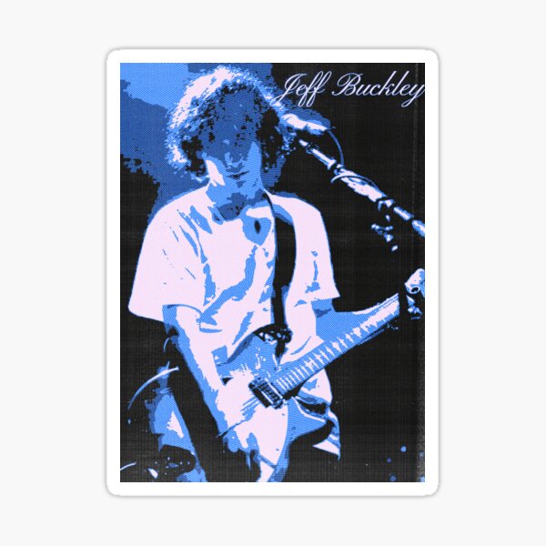"Jeff Buckley" Sticker by altervalen | Redbubble