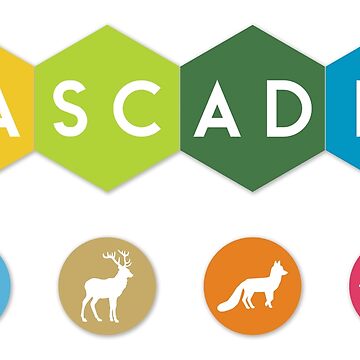 "Cascadia" Sticker for Sale by EresseaYesta | Redbubble