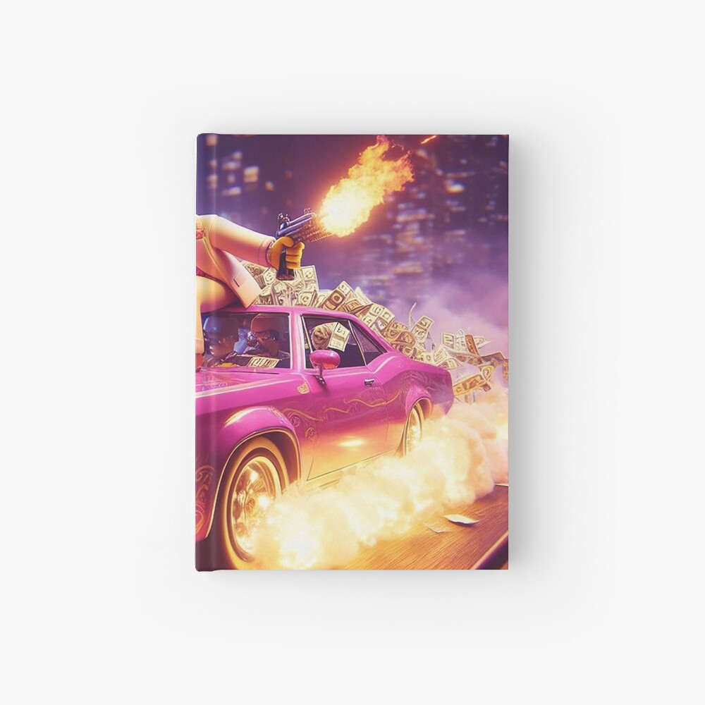 "Scarface x Homer: Cuban Car Chase" Art Board Print for Sale by frost ...