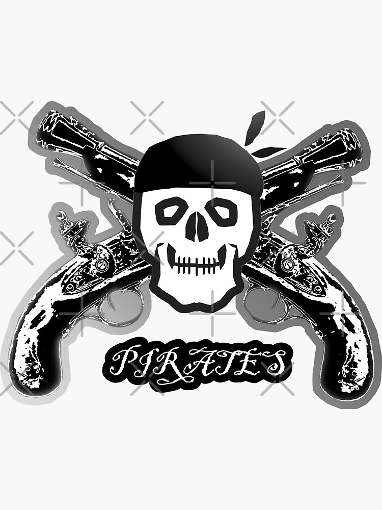 "Pirates" Sticker for Sale by CREATIVITPLUME | Redbubble