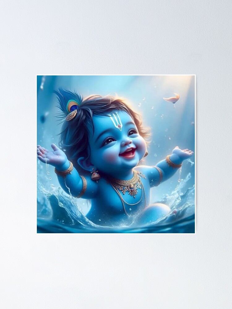 "Cute Baby Krishna " Poster for Sale by Eshant | Redbubble