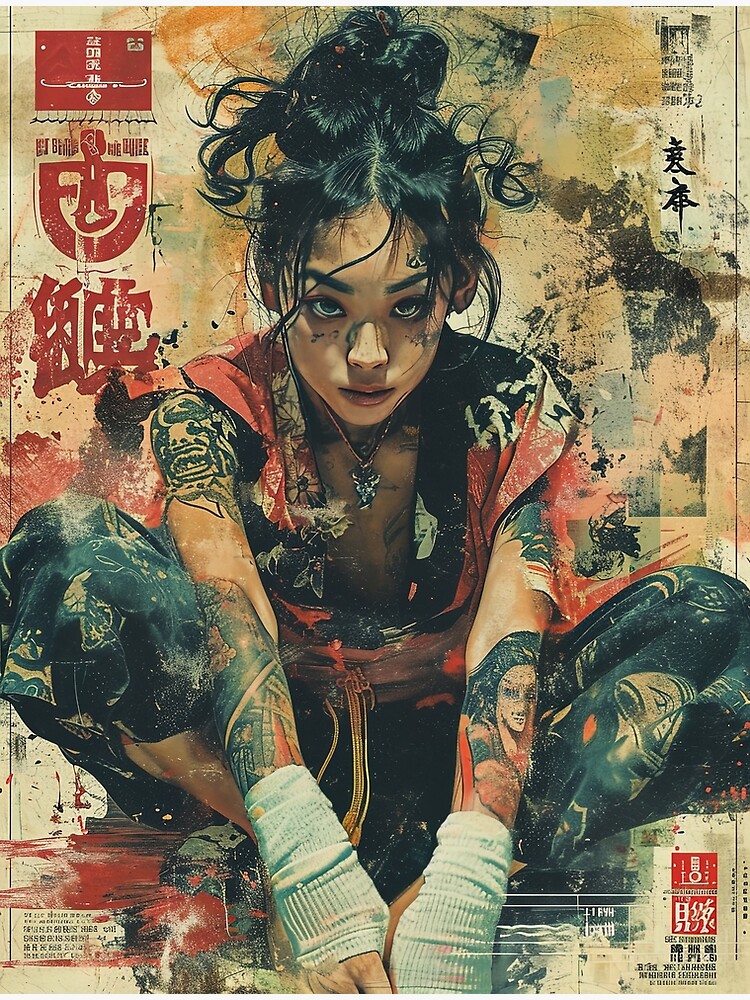 "Ink Blossom Contortionist" Poster for Sale by retro-typo | Redbubble