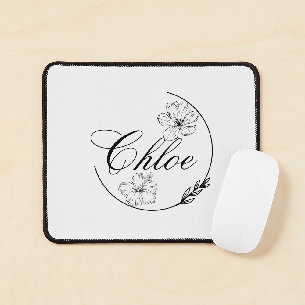 "Chloe floral name design" Sticker for Sale by Cora Gregory | Redbubble